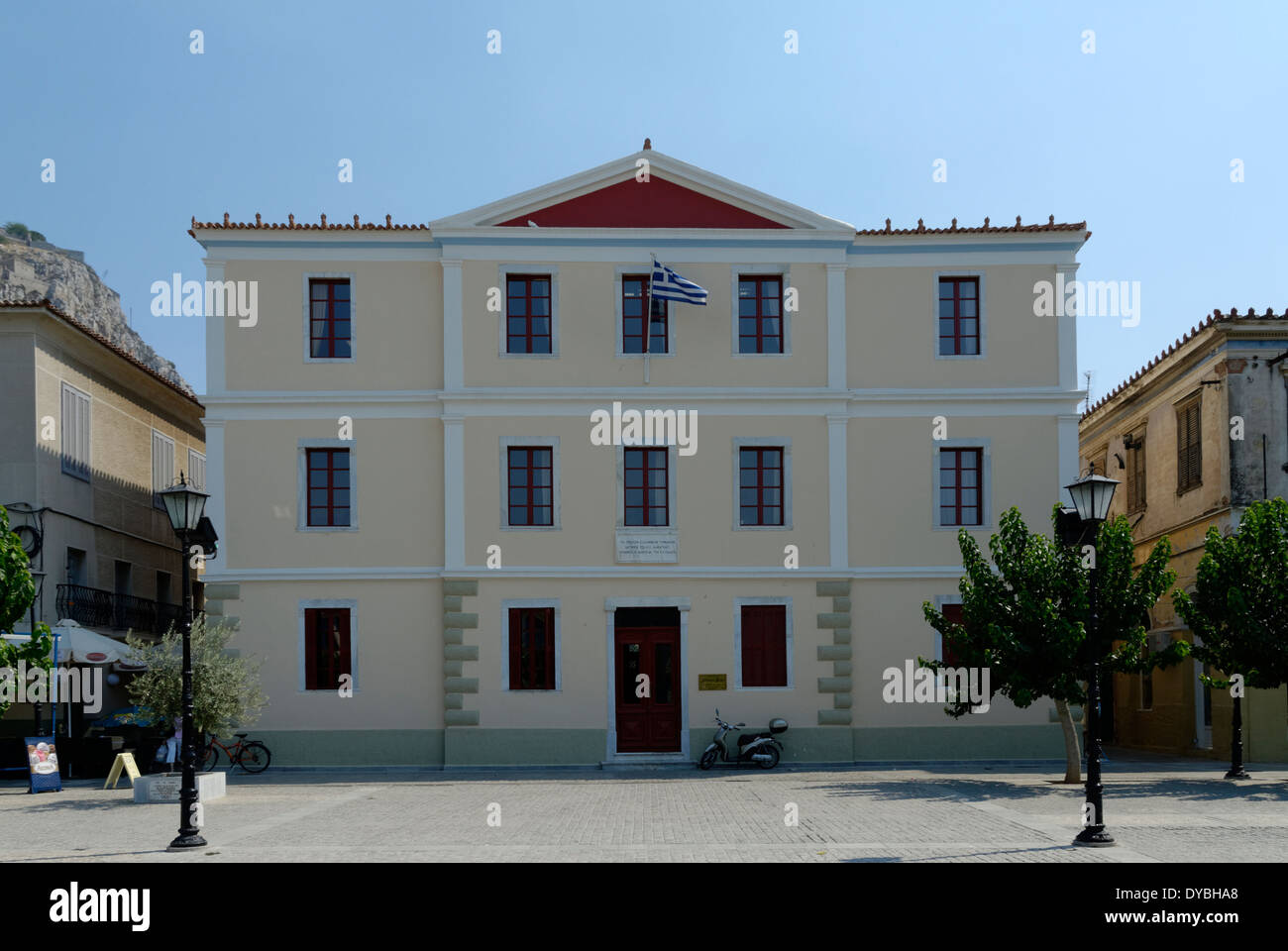 The elegant neoclassical town hall which was once first high school ...