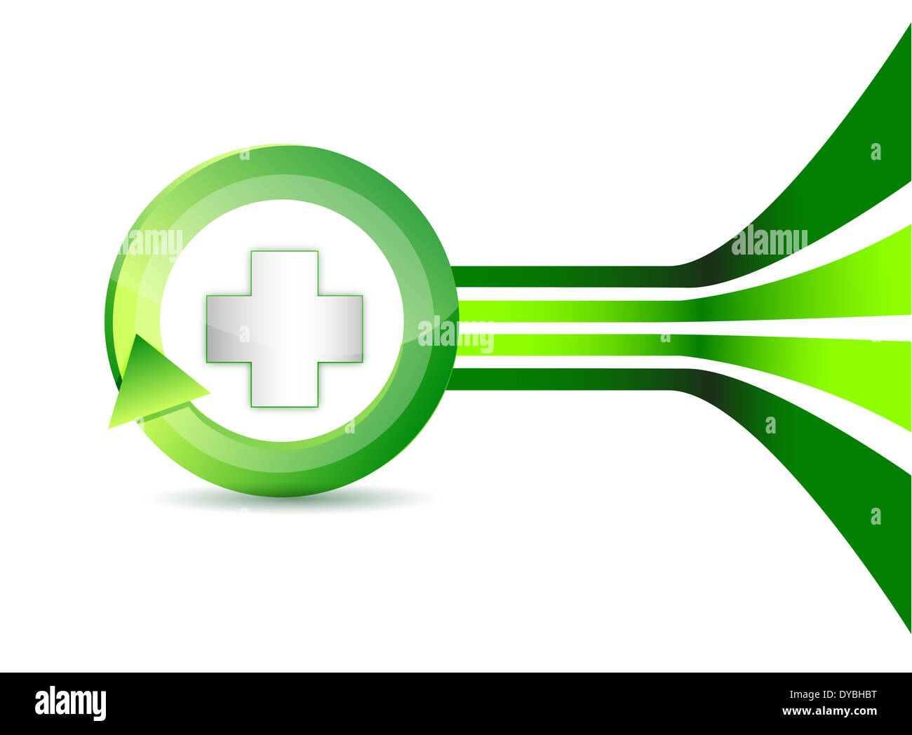 Alternative medication concept - medical cross illustration design ...