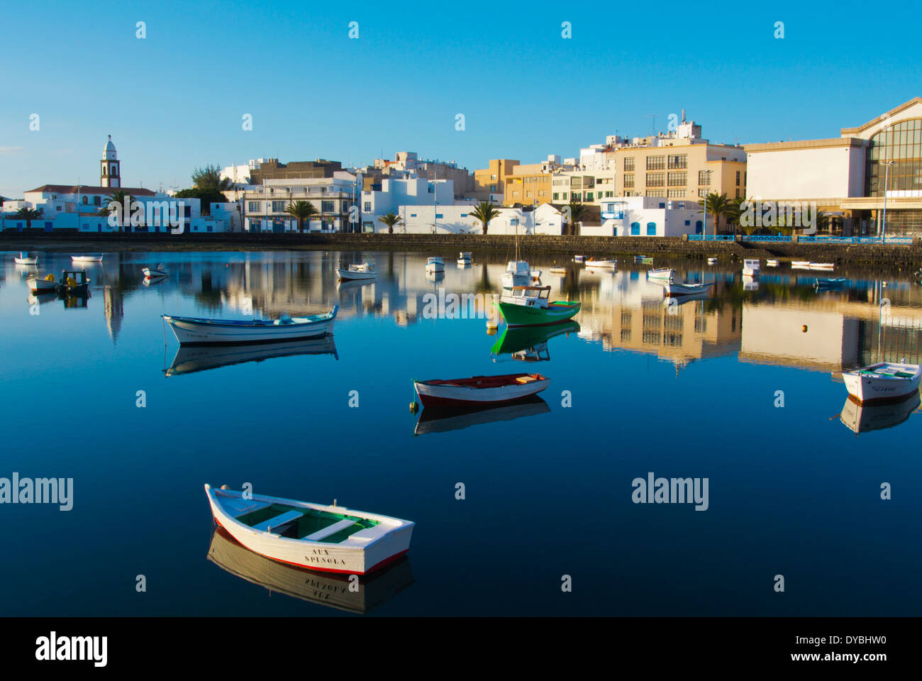 Charco de San Gines lake,Arrecife, Lanzarote, Canary Islands, Spain ...