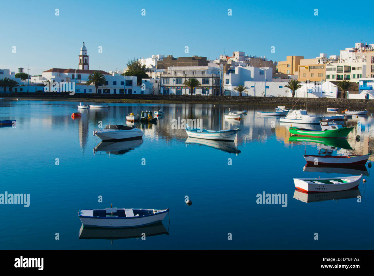 Charco de San Gines lake,Arrecife, Lanzarote, Canary Islands, Spain ...