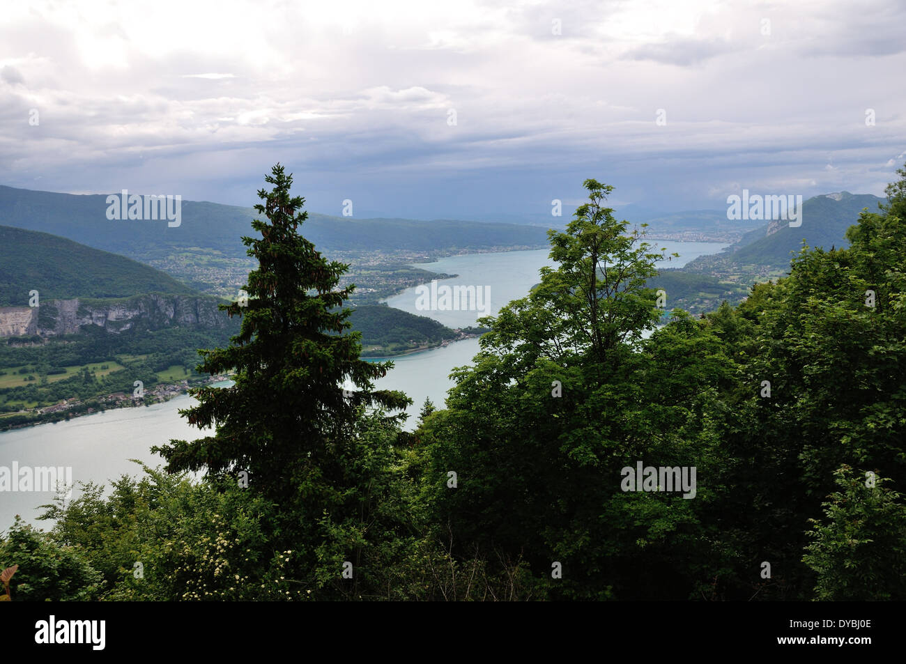 Lake Annecy seen from the Col de La Forclaz Stock Photo - Alamy