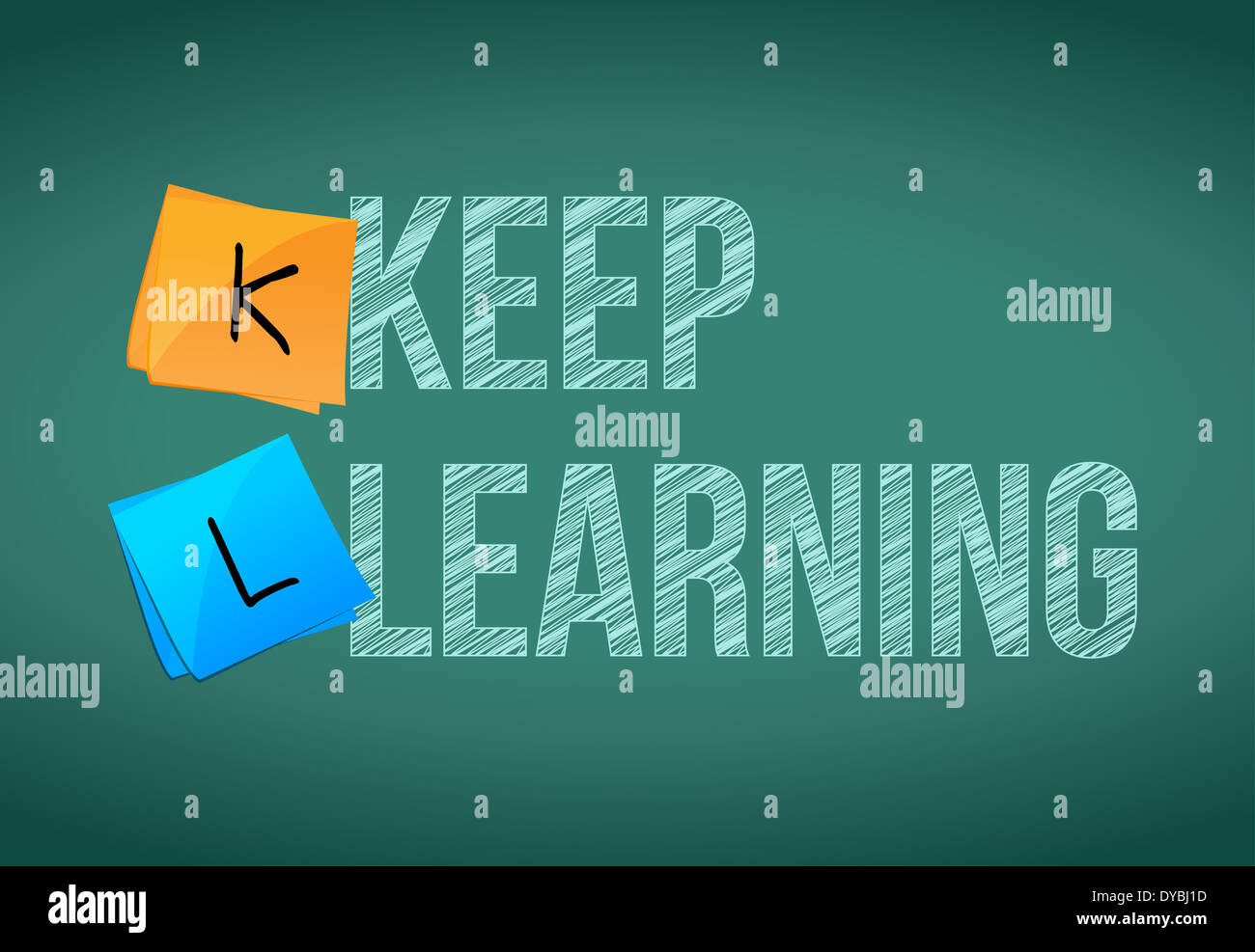 keep learning education concept illustration design graphic Stock Photo ...