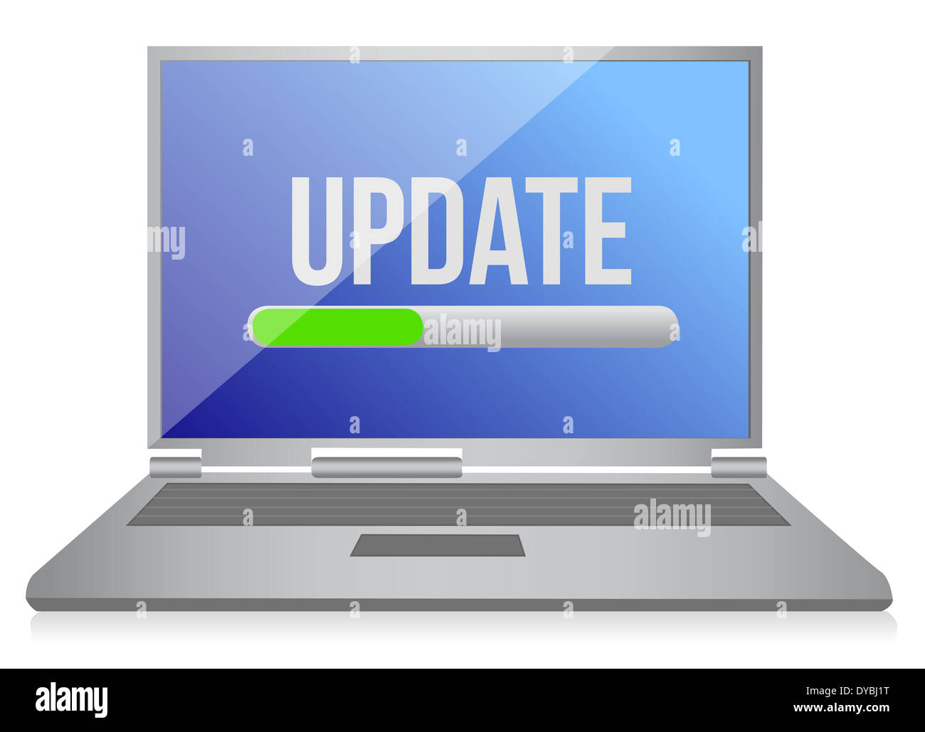 illustration of modern computer update illustration design Stock Photo ...