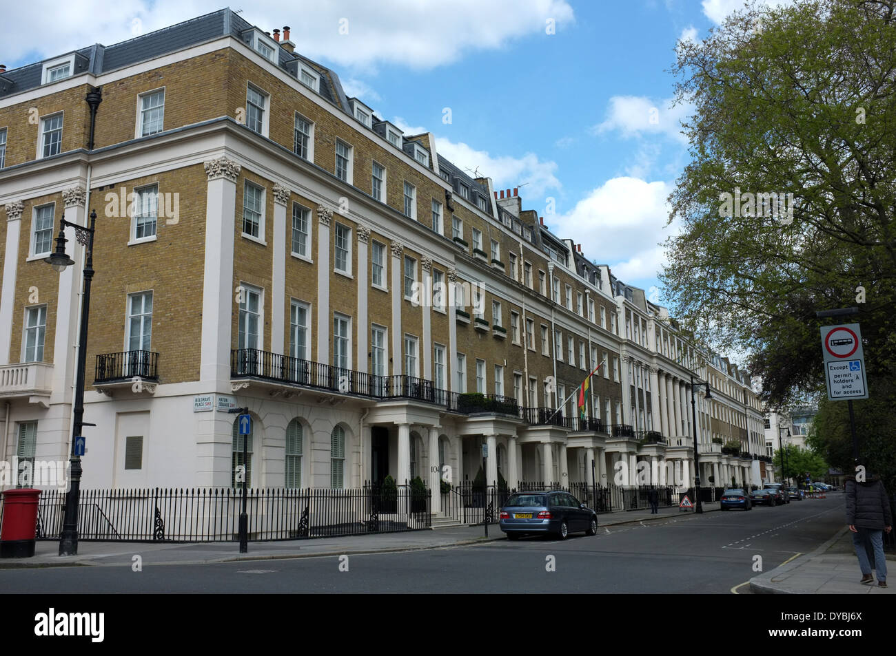 eaton square city of westminster london sw1 uk 2014 Stock Photo - Alamy