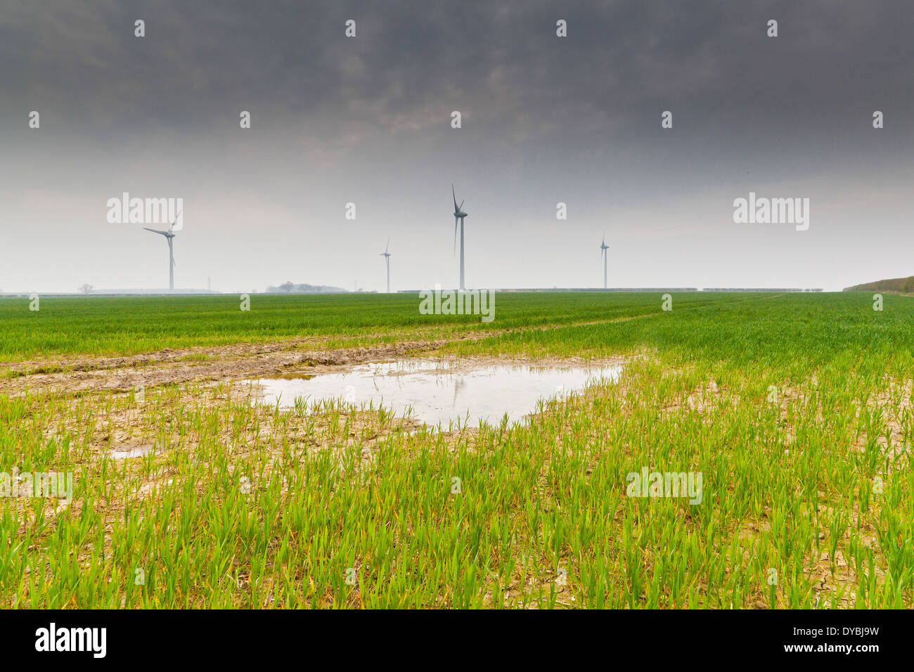 Pond wind farm hi-res stock photography and images - Alamy