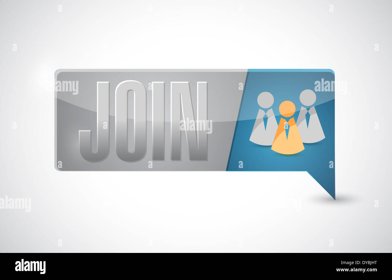 join button illustration design over a white background Stock Photo - Alamy