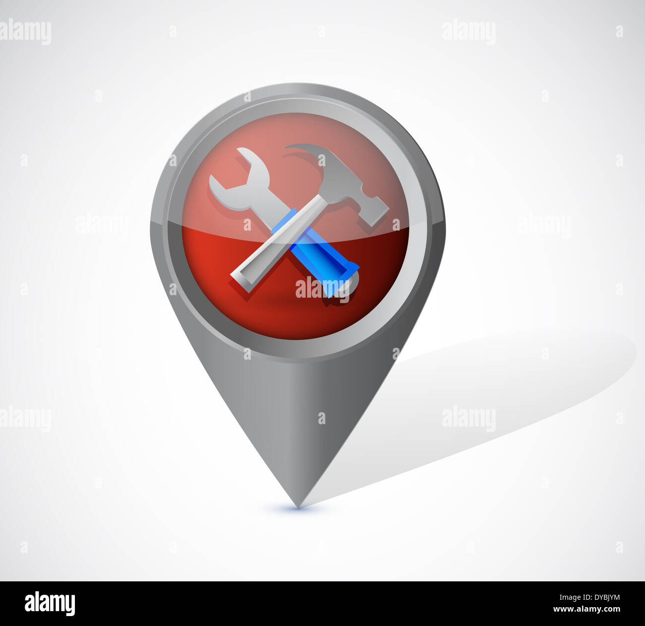 tools locator illustration design over a white background Stock Photo ...