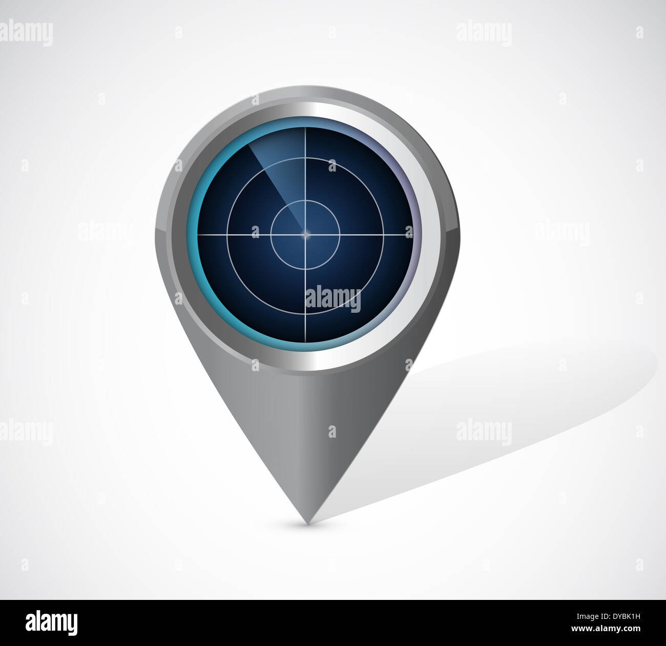radar locator illustration design over a white background Stock Photo ...