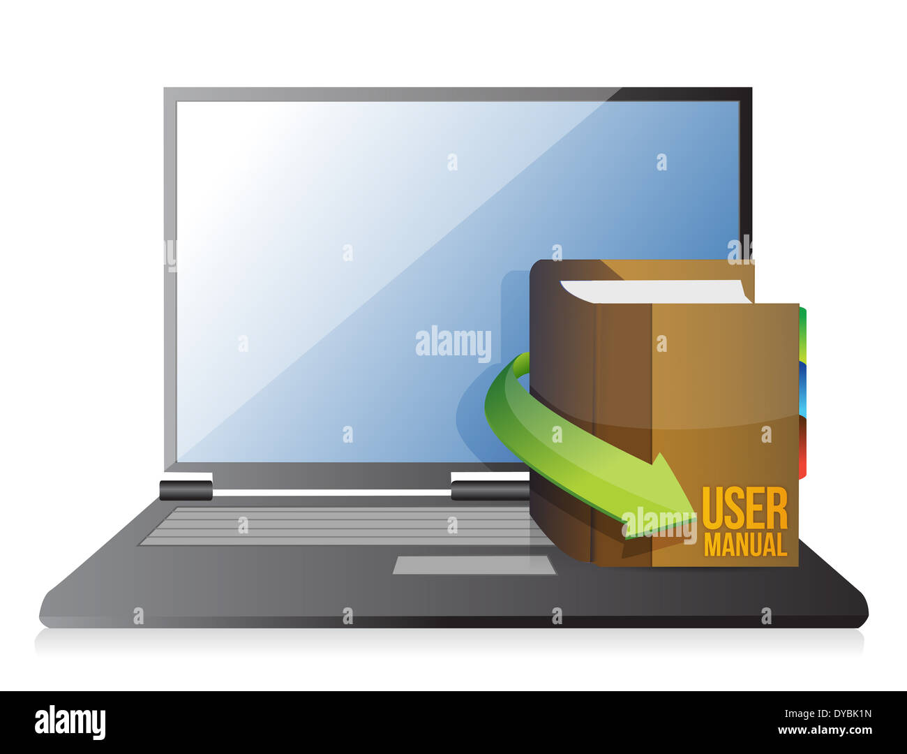 Online User guide, user manual book illustration design Stock Photo - Alamy