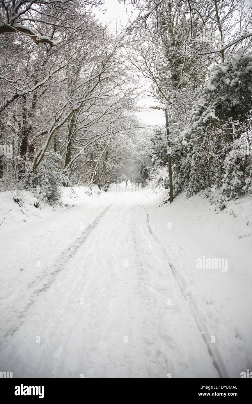 winter snow scene in England Stock Photo - Alamy