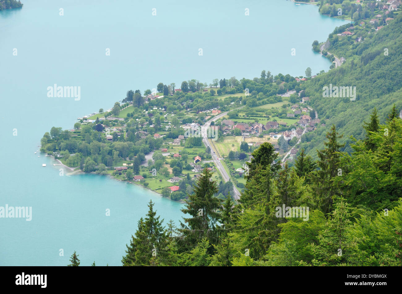 Lake Annecy seen from the Col de La Forclaz Stock Photo - Alamy