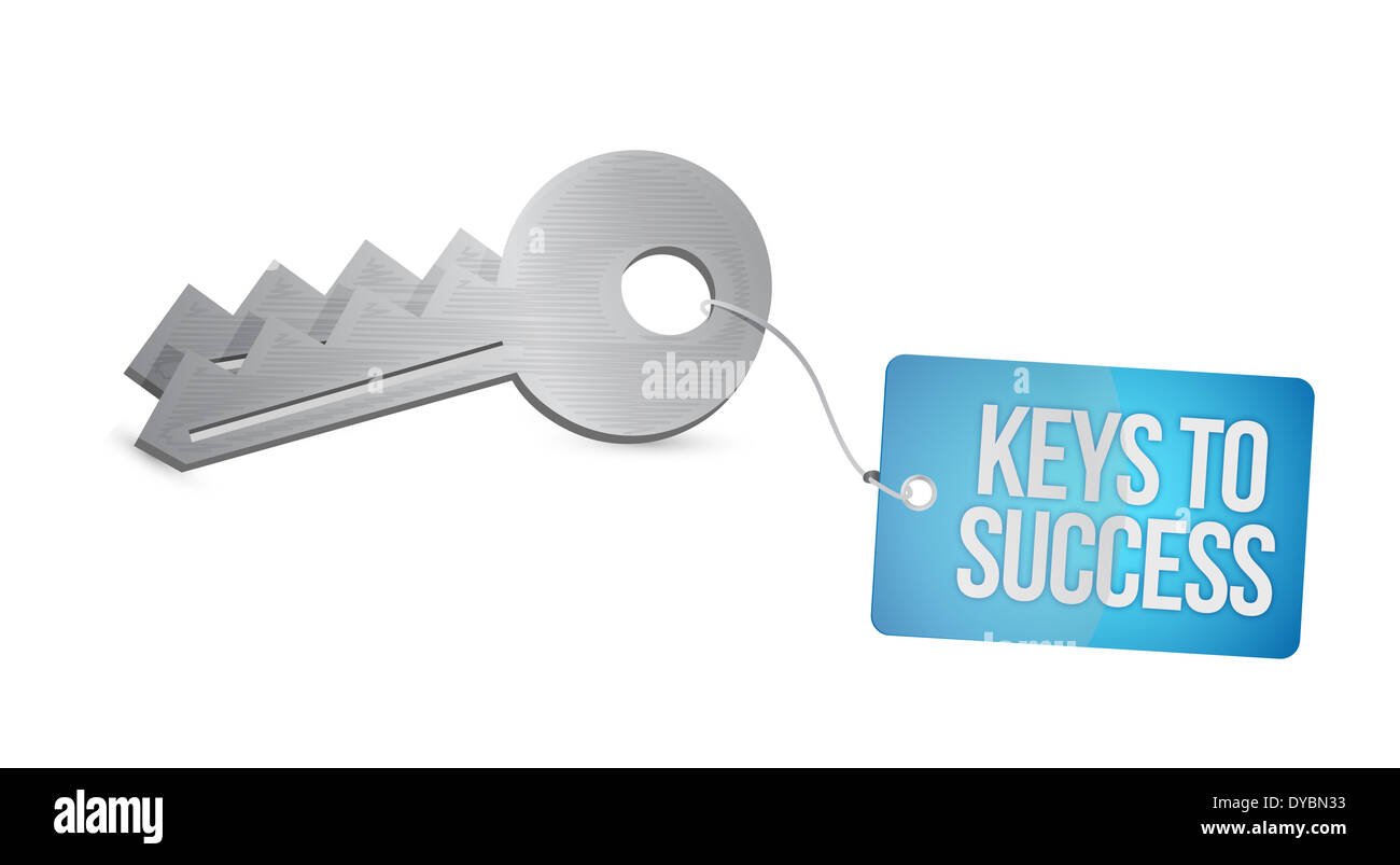 keys to success illustration design over a white background Stock Photo ...