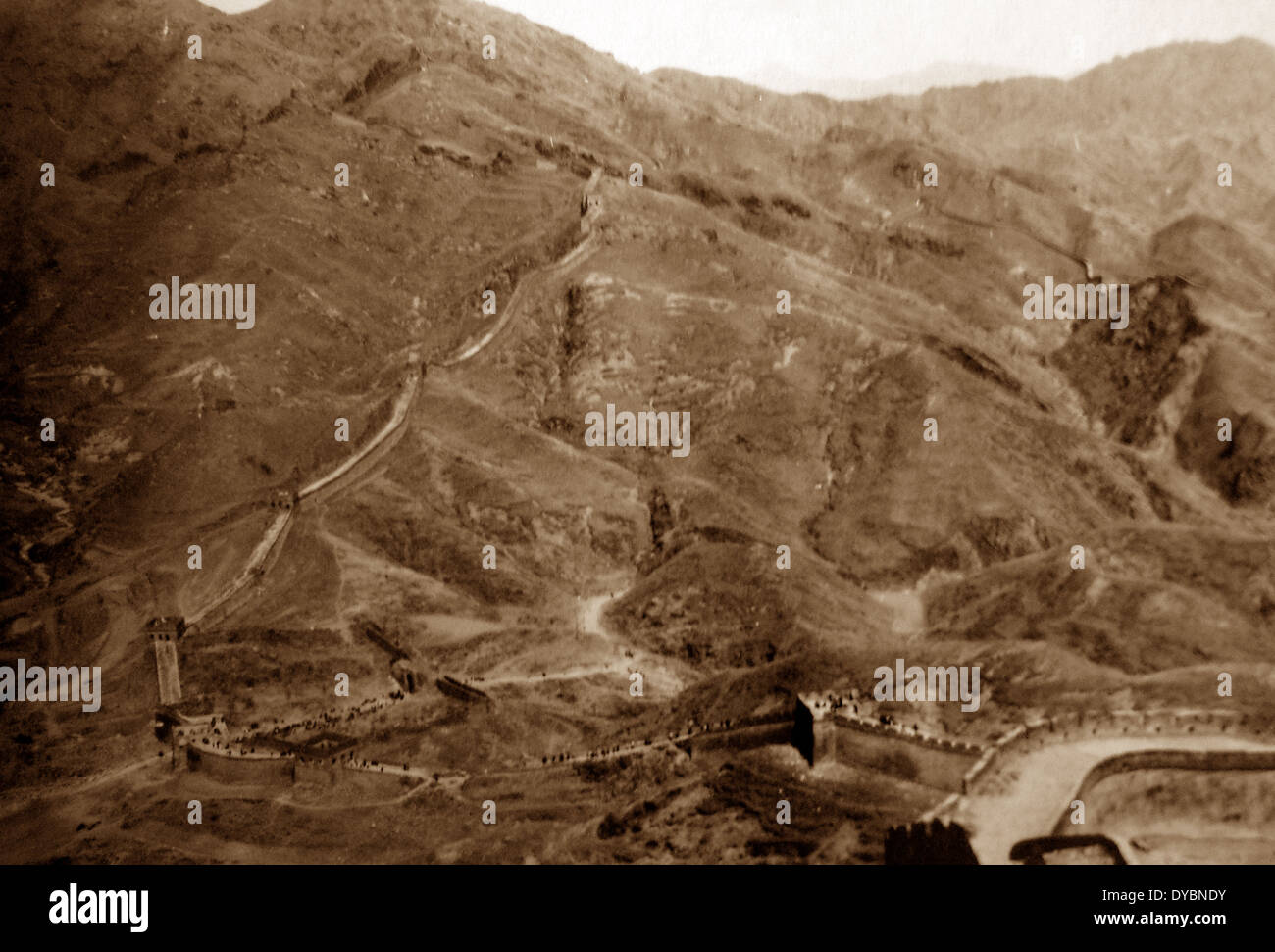 The Great Wall of China probably 1920s Stock Photo - Alamy