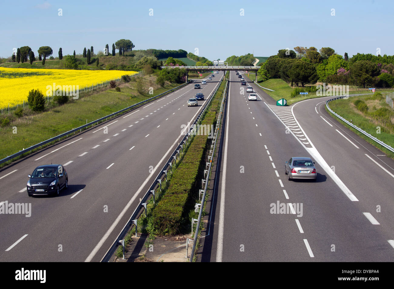 Autoroute toll road hi-res stock photography and images - Alamy