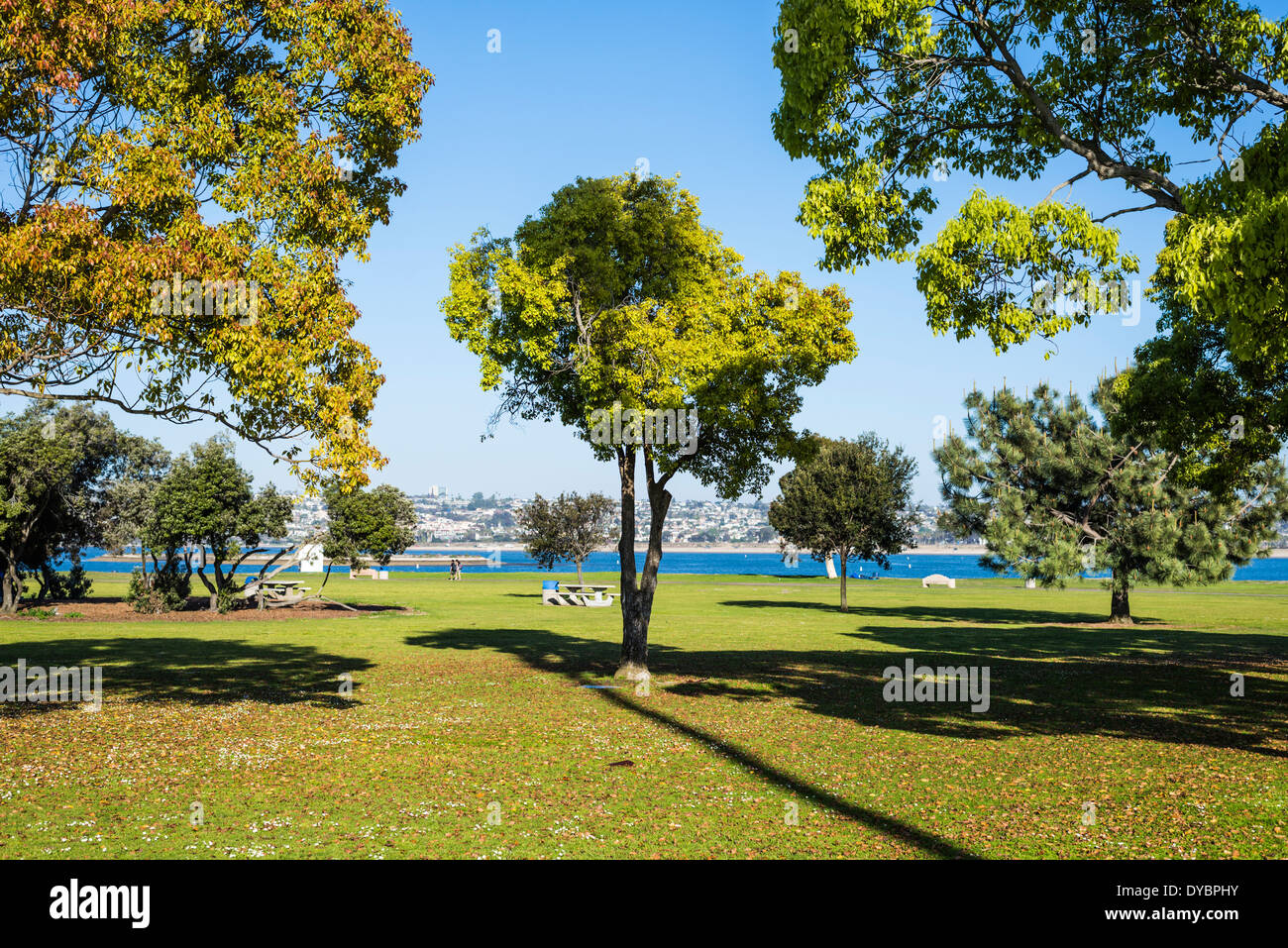 Crown Point Shores Park. San Diego, California, United States Stock ...