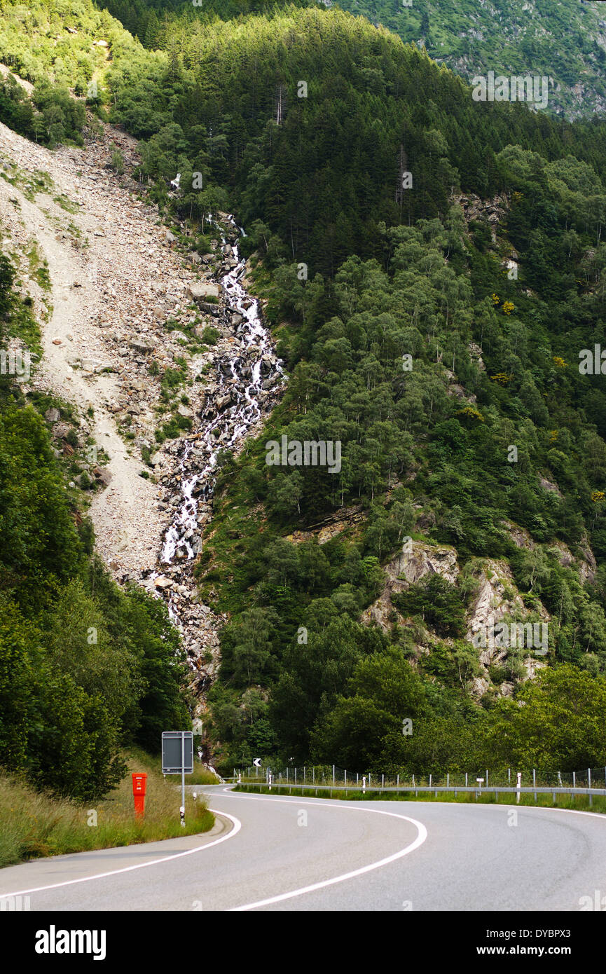 road in the swiss alps Stock Photo - Alamy