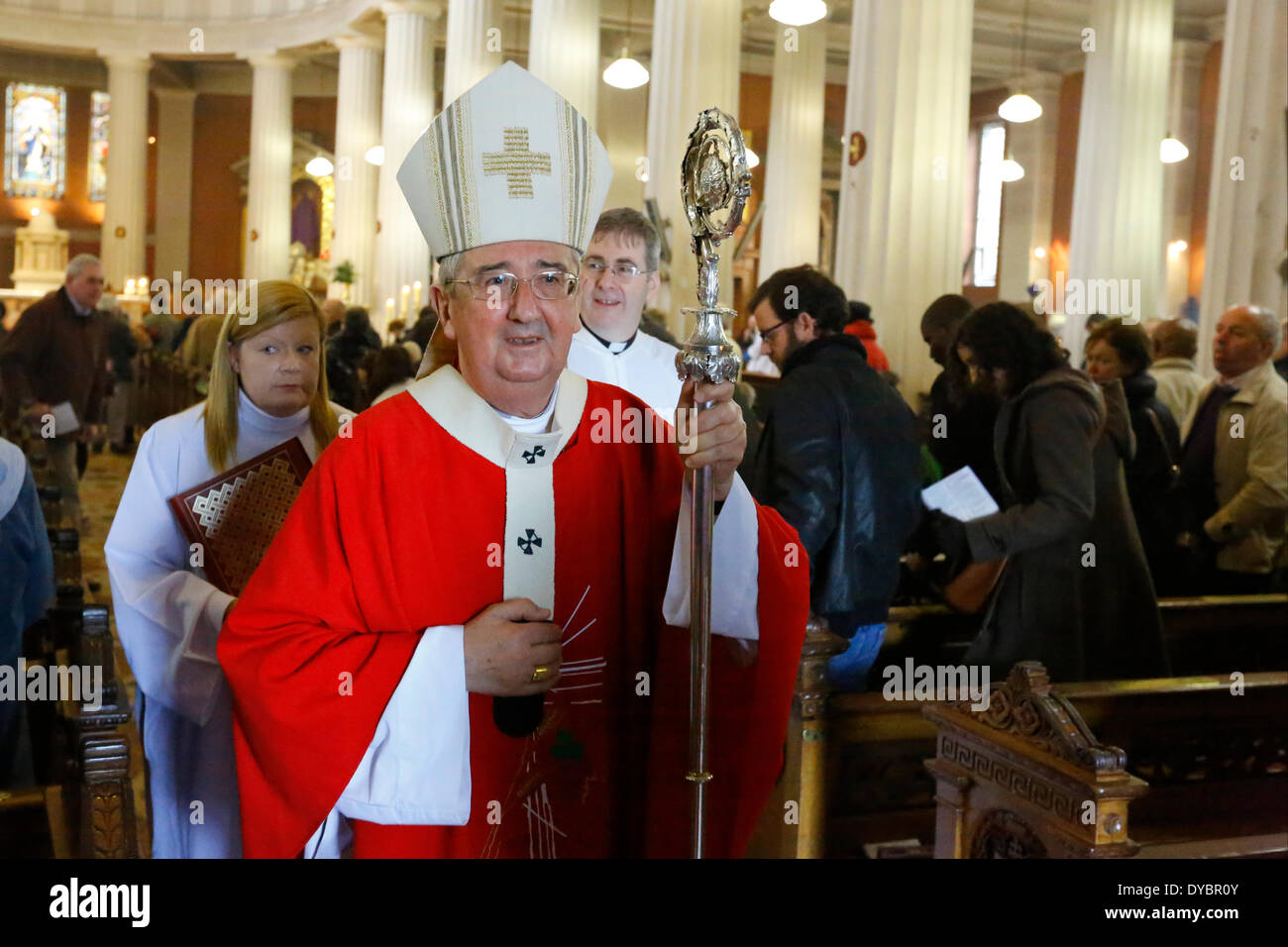 Dublin, Ireland. 13th April 2014. The Archbishop of Dublin Diarmuid ...