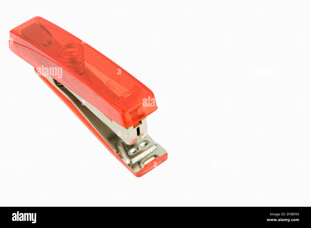 Red Stapler isolated on a white background Stock Photo - Alamy