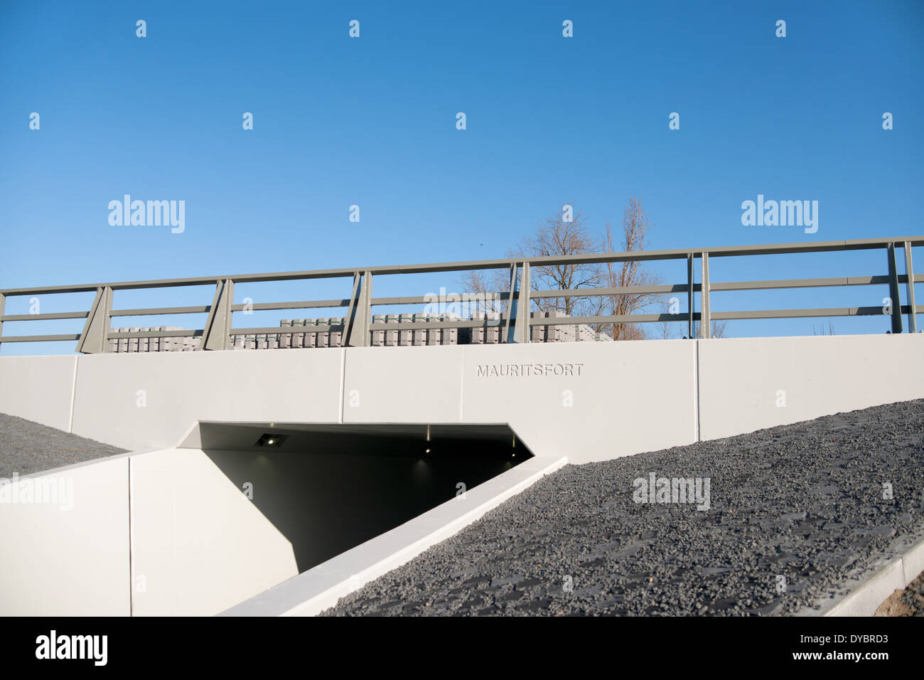 Renewal works road N61 including construction of bicycle tunnel Stock ...