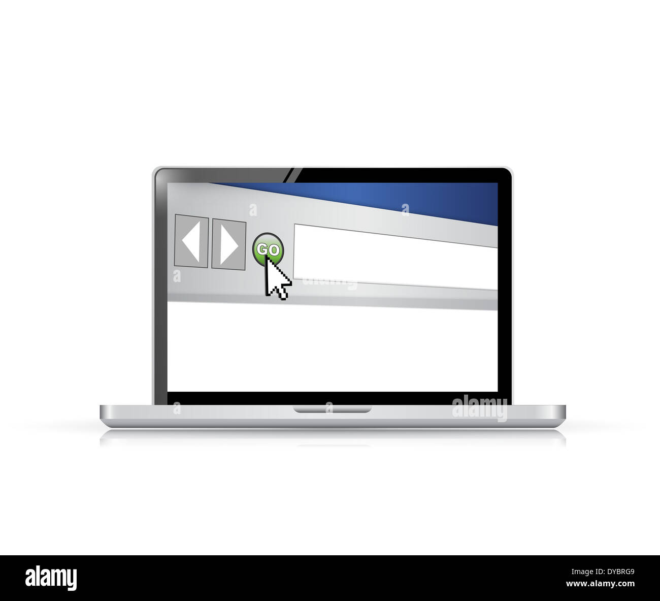 Internet browser window on a computer screen Stock Photo - Alamy