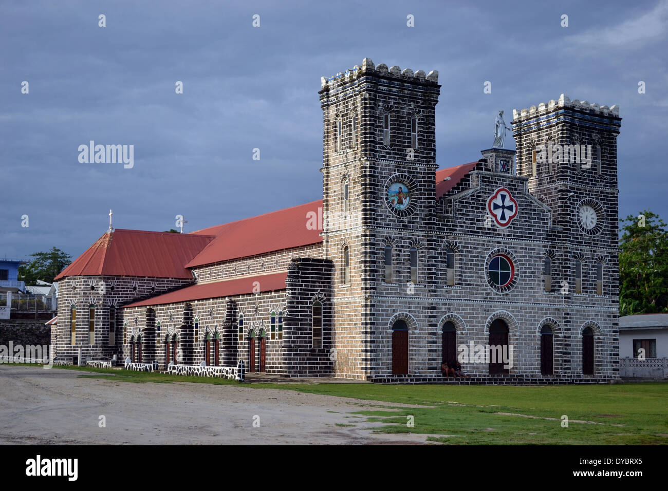 Our Lady of Good Hope Cathedral in downtown Matautu, Wallis Island ...