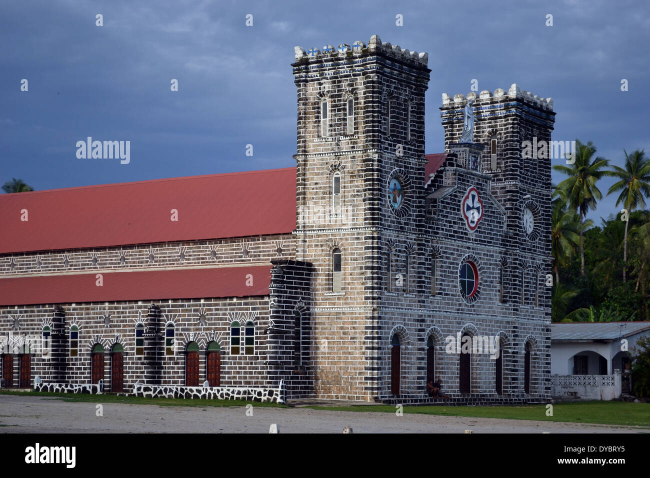 Our Lady of Good Hope Cathedral in downtown Matautu, Wallis Island ...