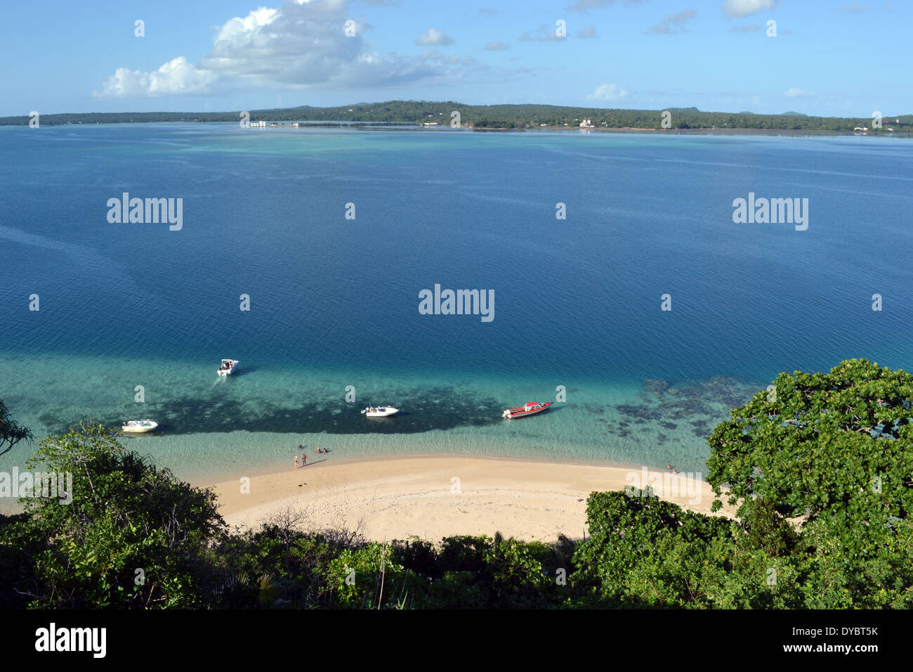 Boats docked in a beach in Nukutapu islet, Wallis Island, Wallis and ...