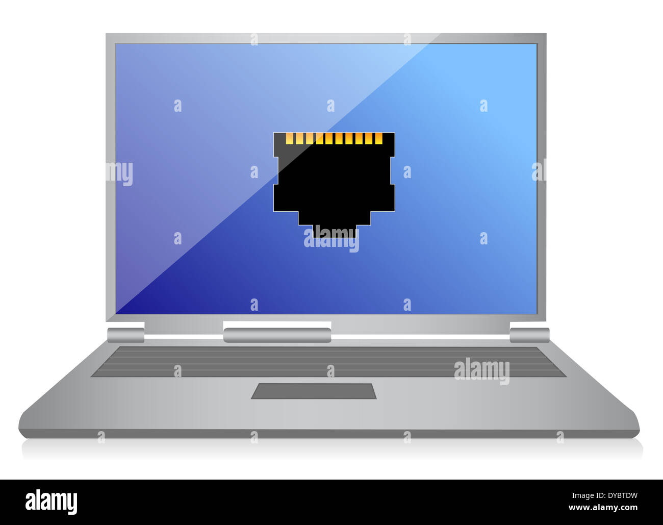 Laptop connectors Cut Out Stock Images & Pictures - Alamy