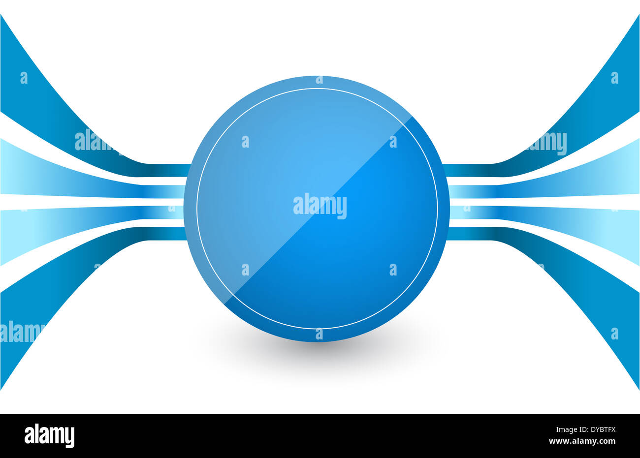 Blue Retro Lines in center a blue circle illustration design Stock ...