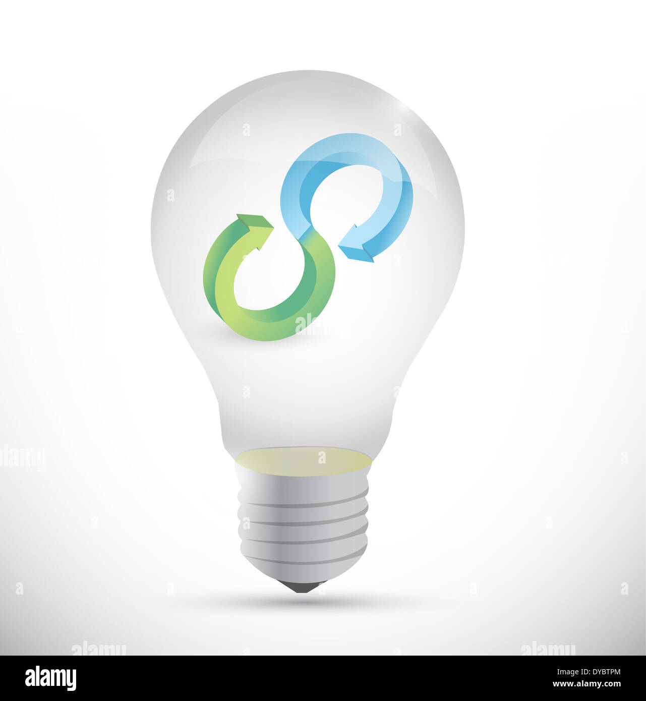 idea infinity bulb icon illustration design over white Stock Photo - Alamy
