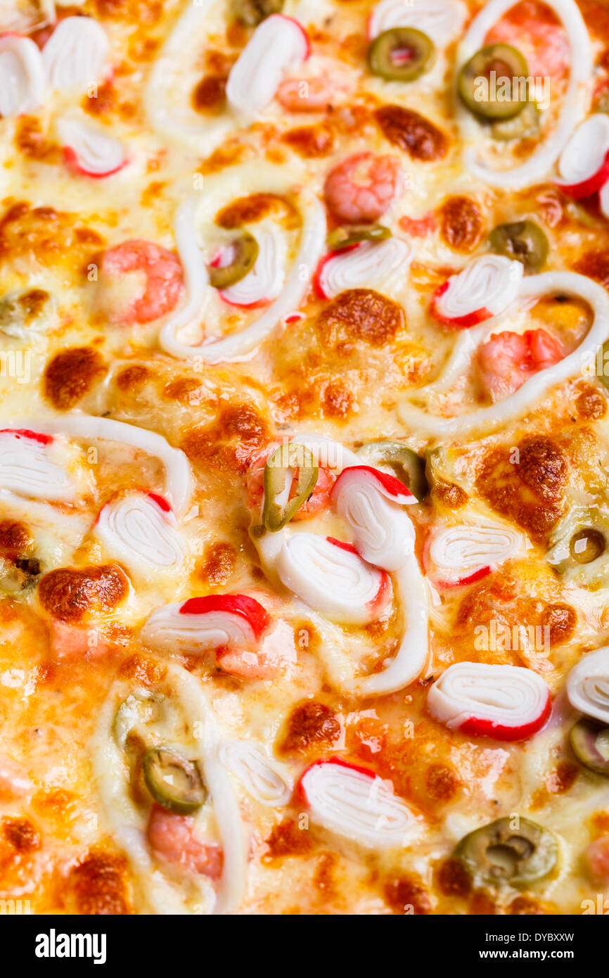 Closeup picture of pizza Stock Photo - Alamy