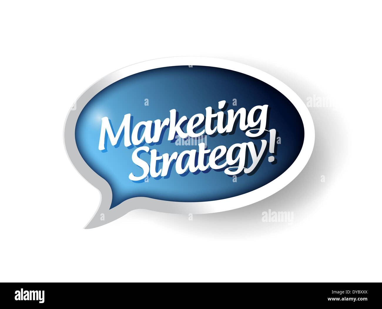 marketing strategy message communication bubble illustration design ...