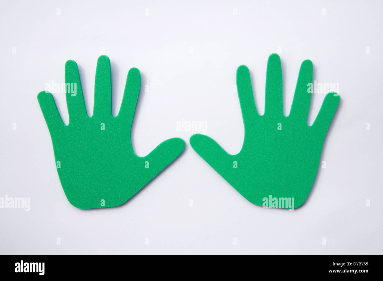 green foam fingers Stock Photo - Alamy