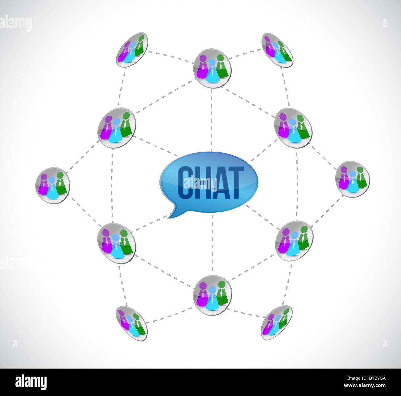 chat diagram illustration design over a white background Stock Photo ...