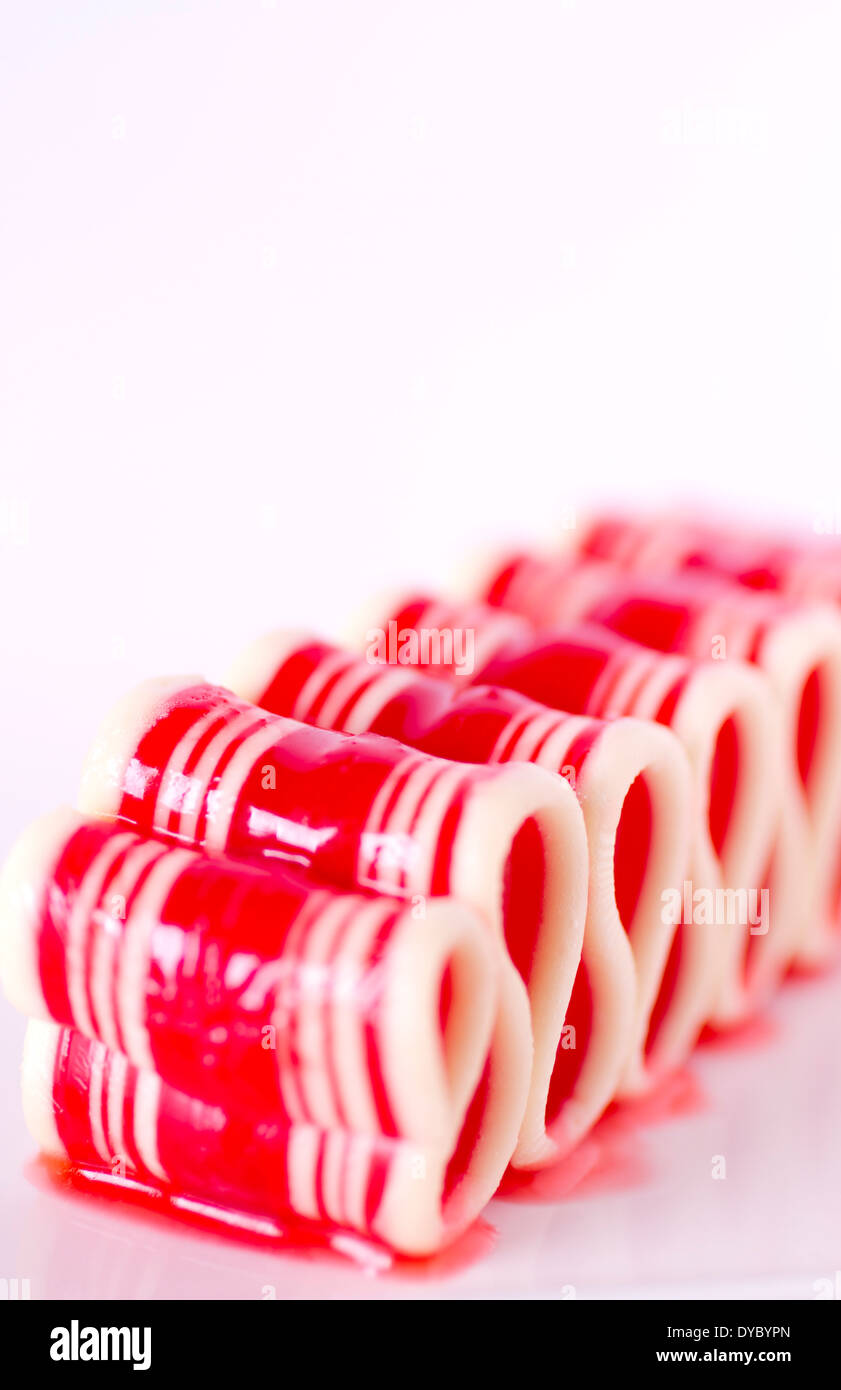red ribbon candy Stock Photo - Alamy