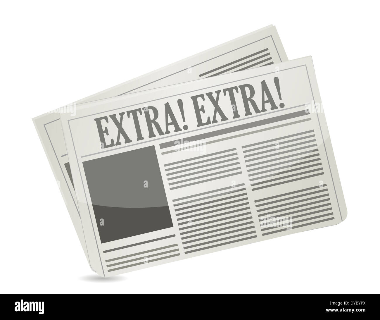Extra extra read all about it Cut Out Stock Images & Pictures - Alamy