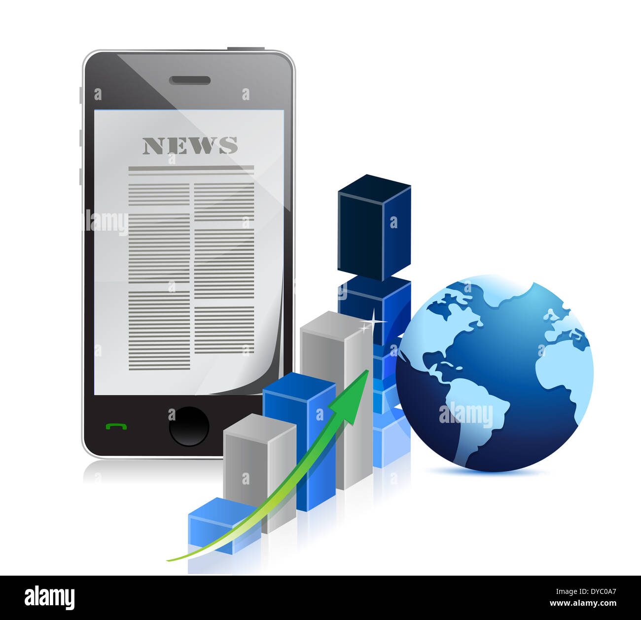 Business newspaper bar chart hi-res stock photography and images - Alamy