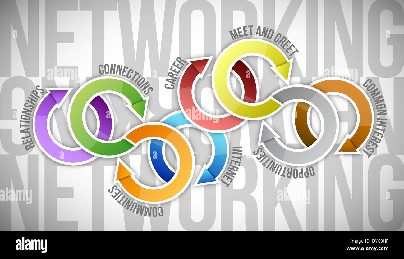 Network Diagram illustration design over a white background Stock Photo ...