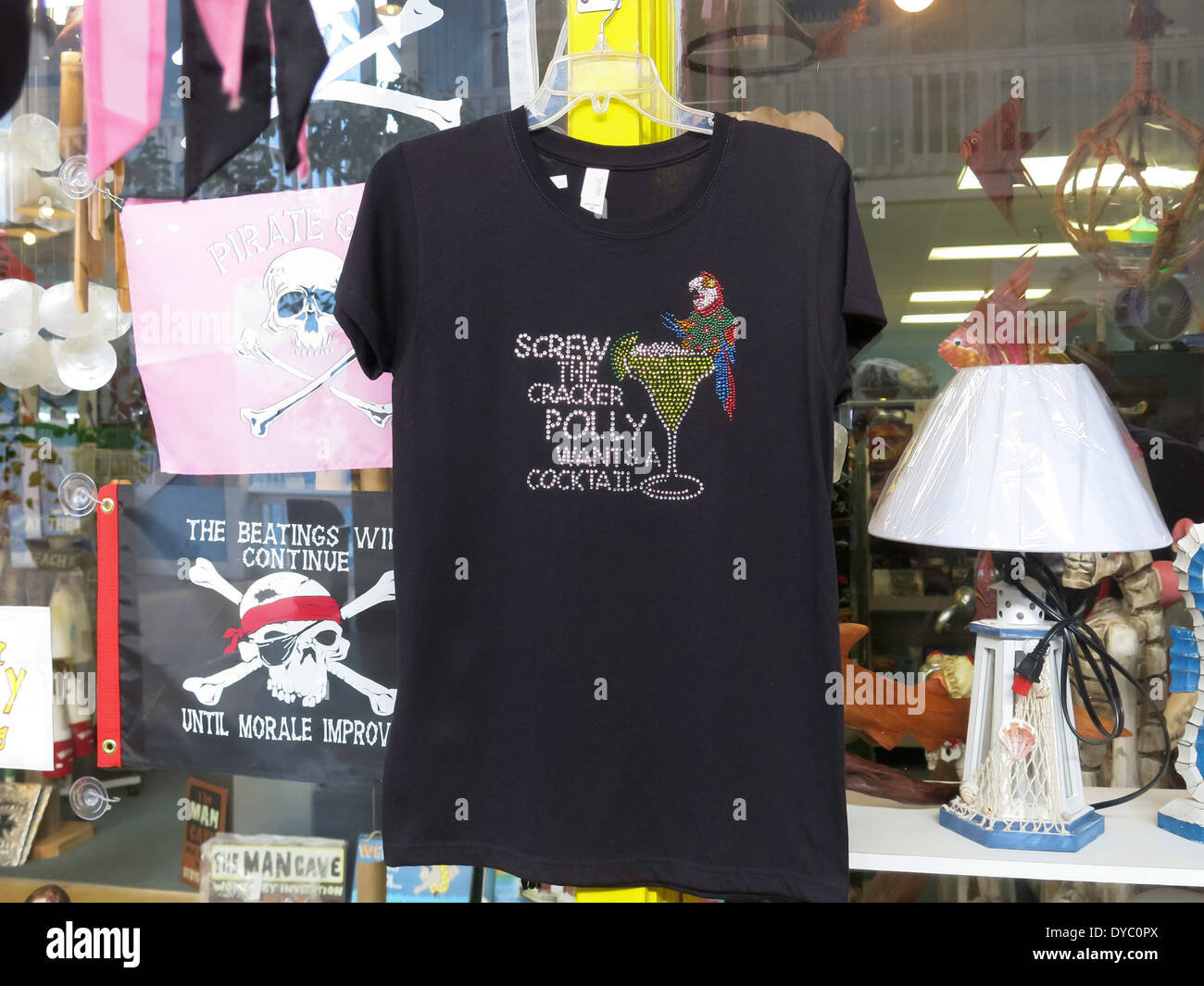 Shop Window Display, Humorous T-Shirt & Souvenirs, Fishermen's Village ...