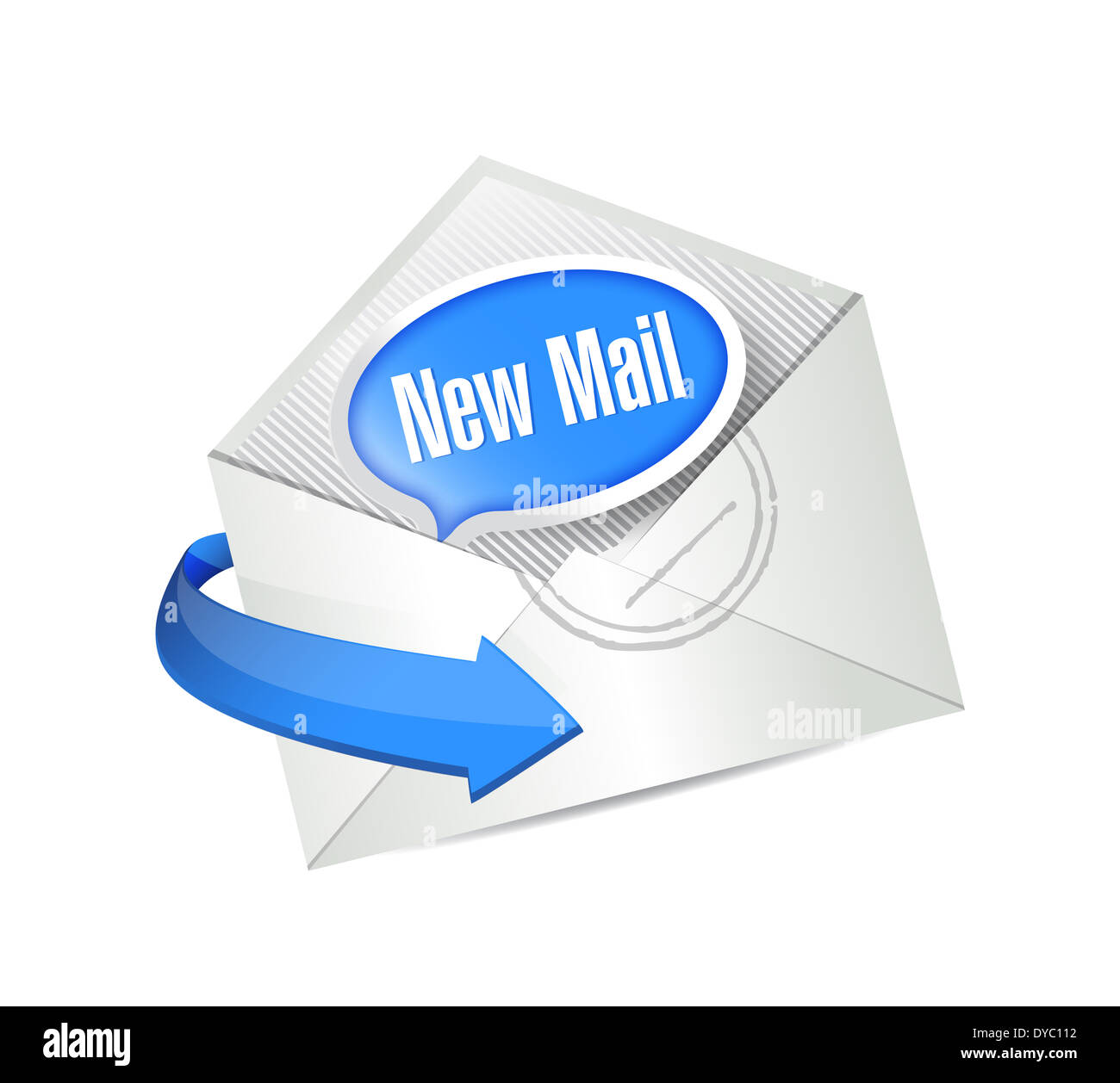 new mail envelope sign illustration design over a white background ...