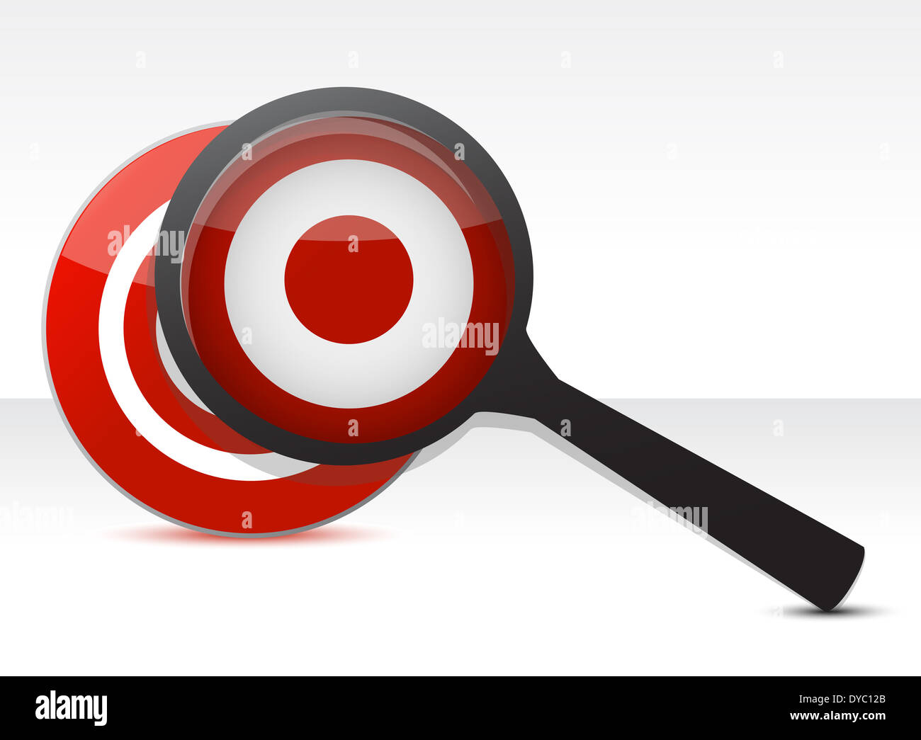 Defining The Target concept illustration design over a white background ...