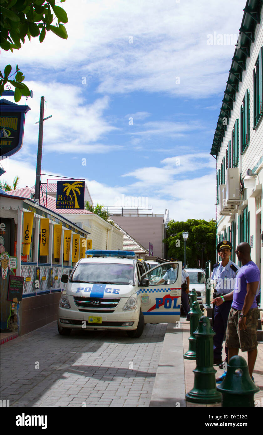 St Maarten police car Stock Photo - Alamy