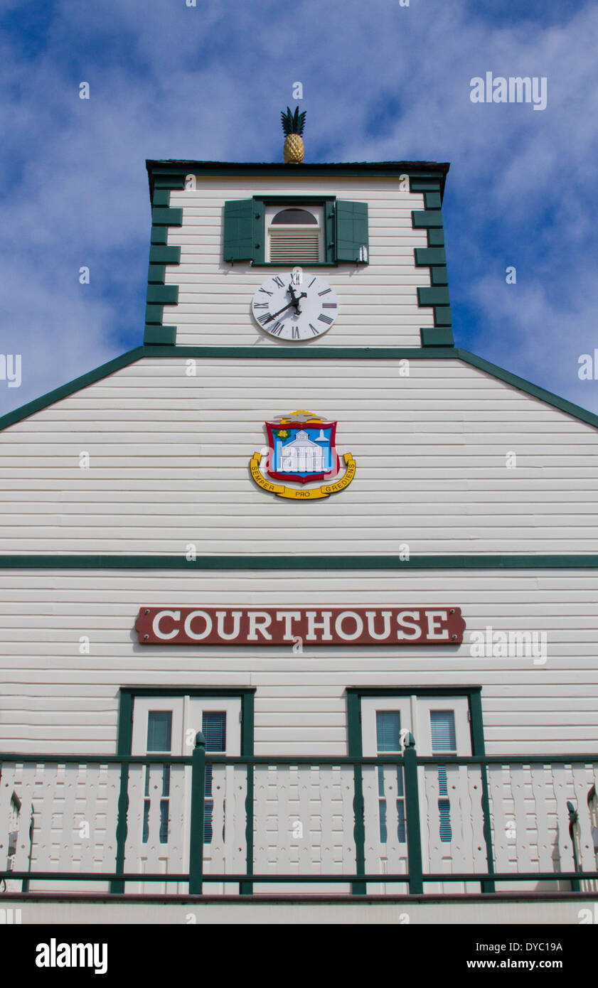 Courthouse in St Maarten Stock Photo - Alamy
