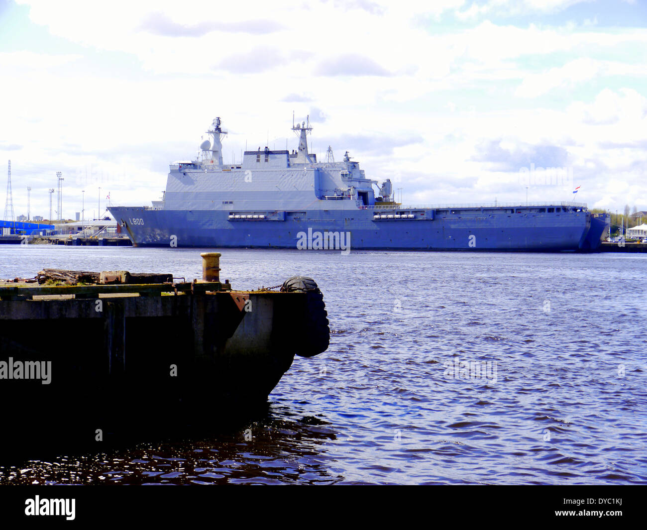 Royal Netherlands Navy ship / vessel MS Rotterdam berthed at Royal ...