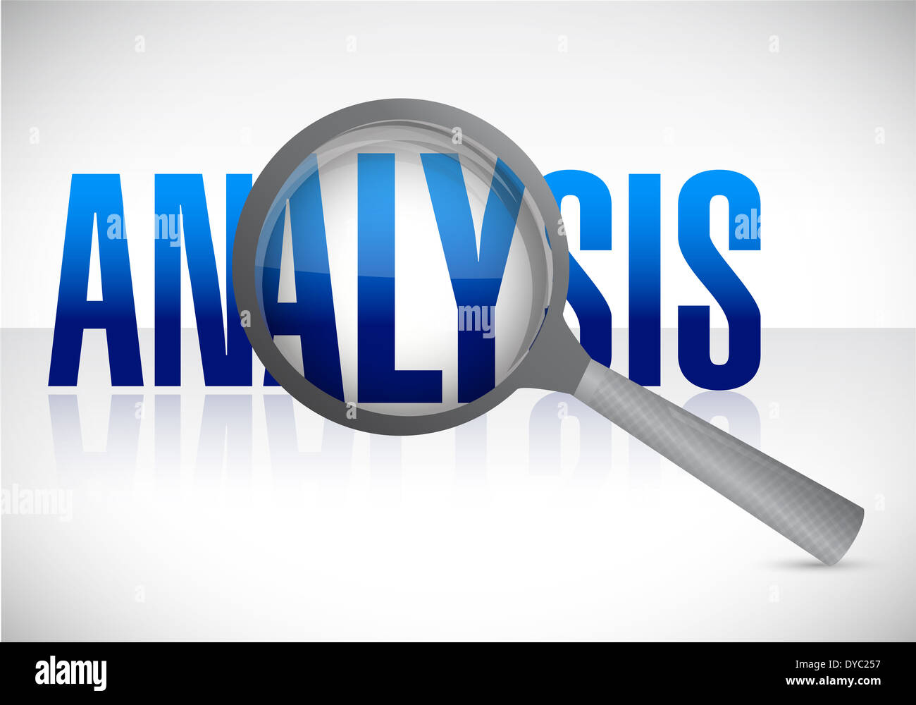 analysis under research over a white background Stock Photo - Alamy