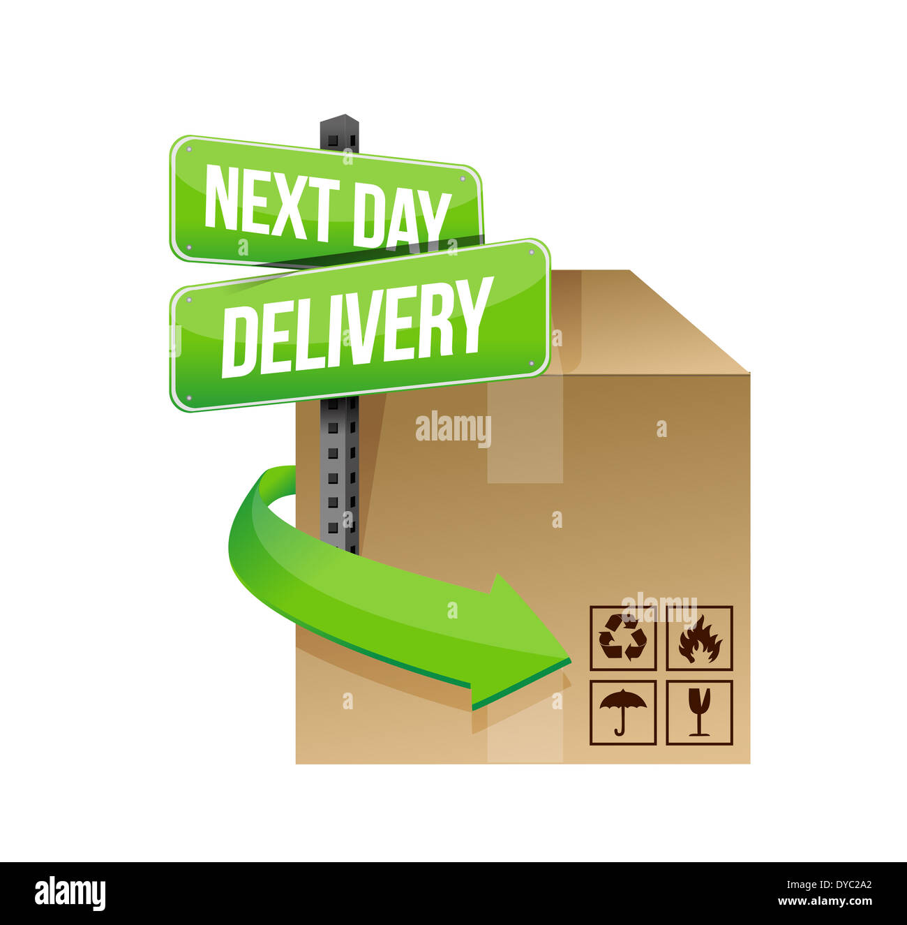 next day delivery illustration design over a white background design ...