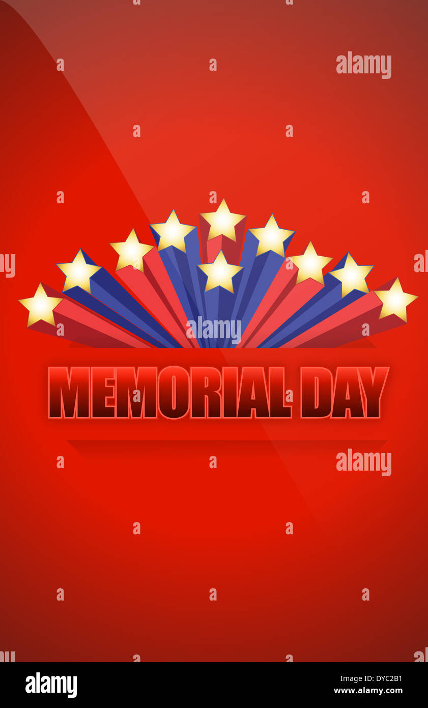 USA Memorial day sign illustration design graphic background Stock ...