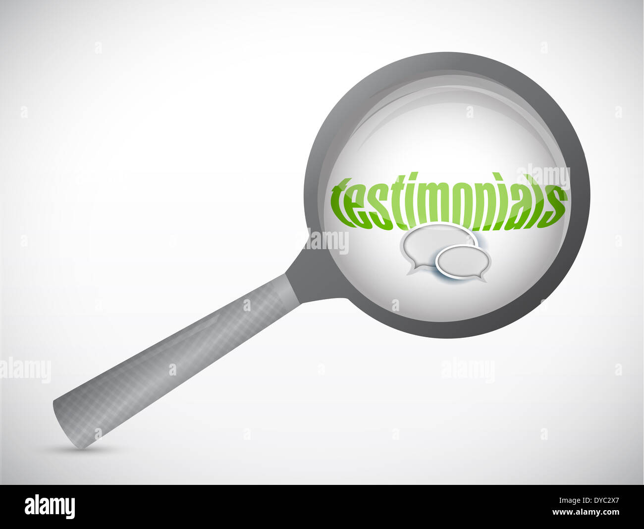 searching for testimonials. illustration design over a white background ...