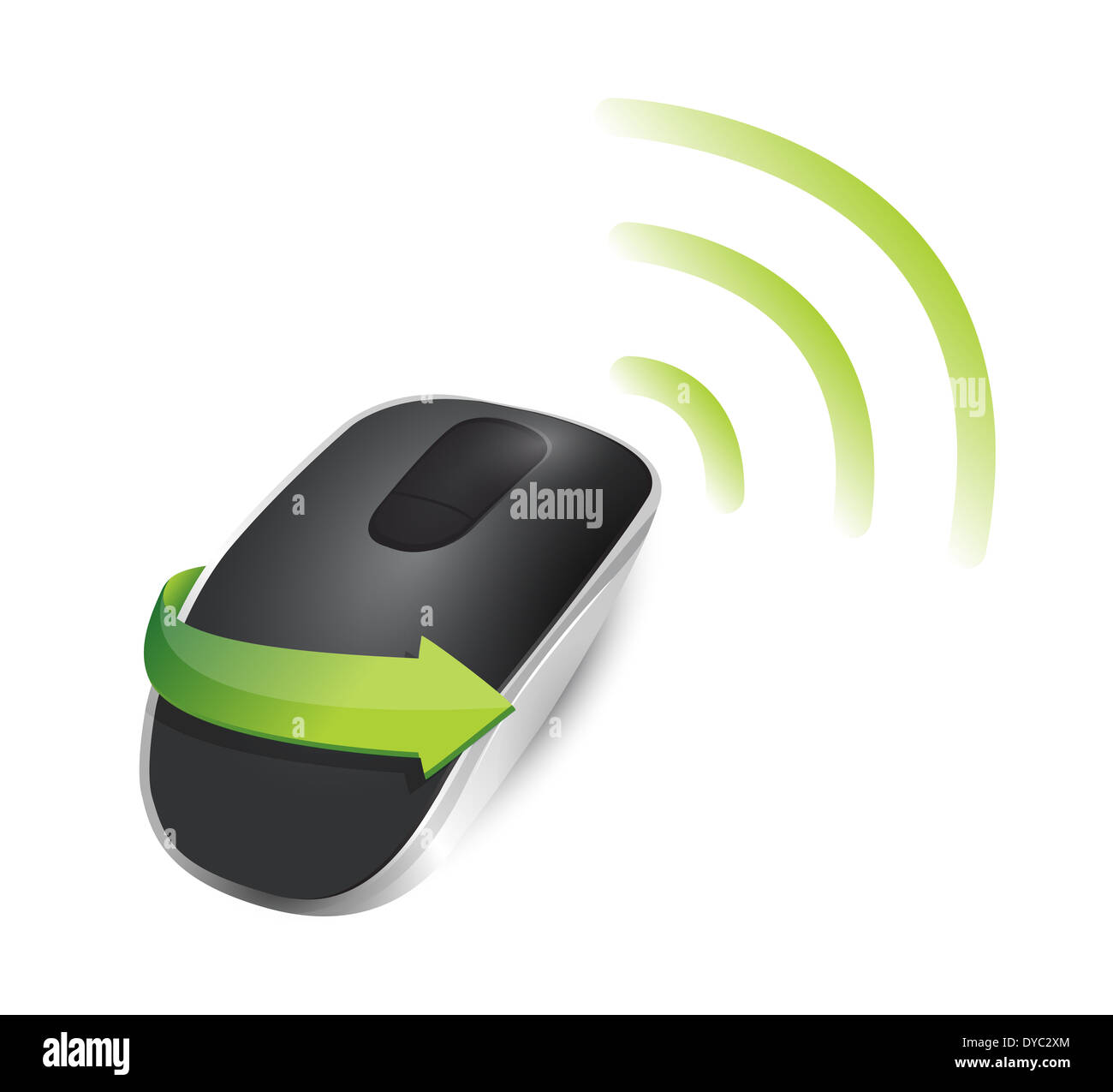 wifi Wireless computer mouse isolated on white background Stock Photo ...