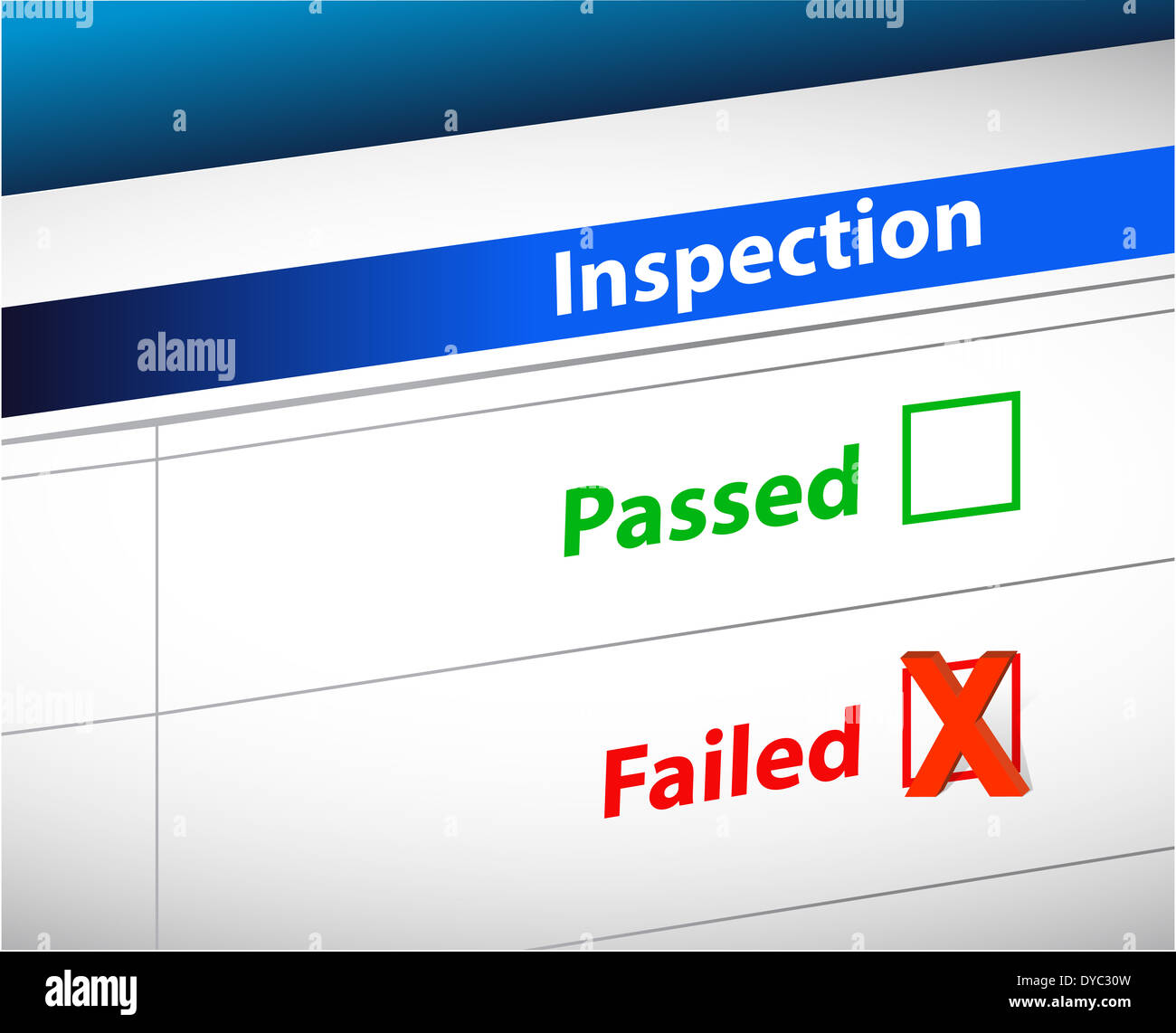 Inspection Results business paperwork illustration design graphic Stock ...